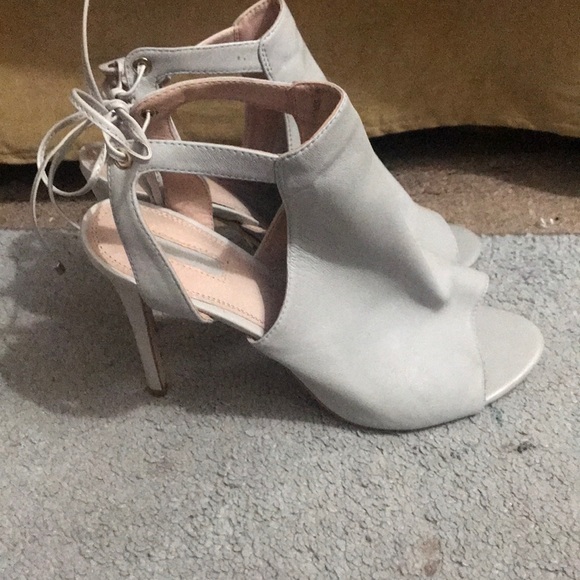 Topshop | Shoes | Topshop Beautiful Gray Heels | Poshmark